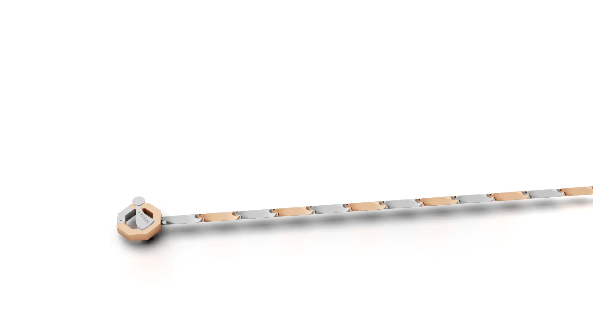 Mechanical Link Chain Necklace 3D model 3D printable | CGTrader