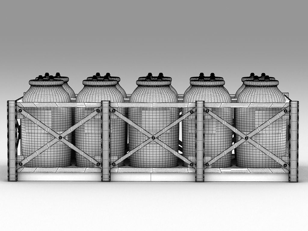 Acid Tanks - Ceramic 3D model | CGTrader