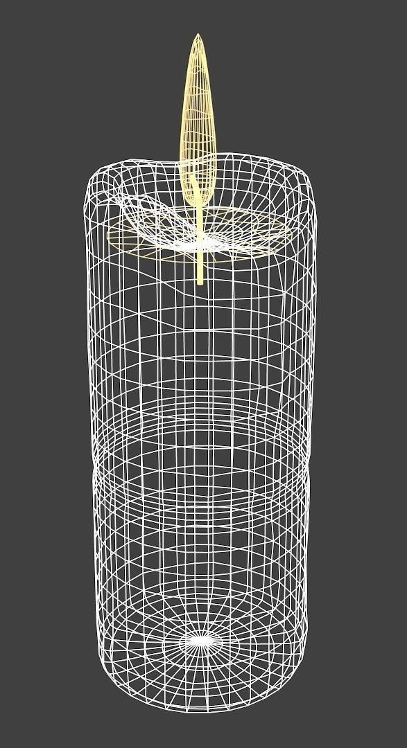 Large Candle Prop Model free 3D model | CGTrader
