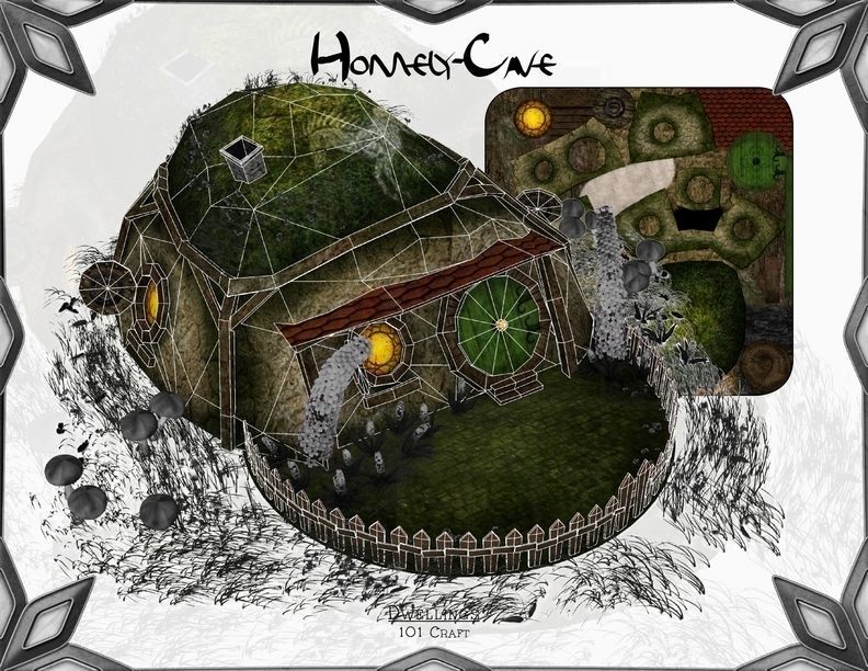 3D model Homely-Cave hobbit house VR / AR / low-poly | CGTrader