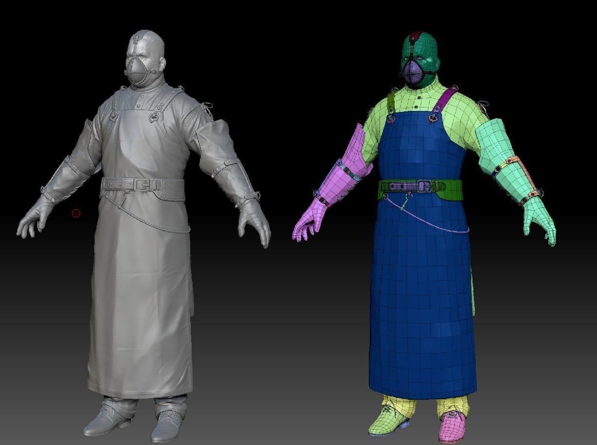 Butcher ZBrush raw file 3D model | CGTrader