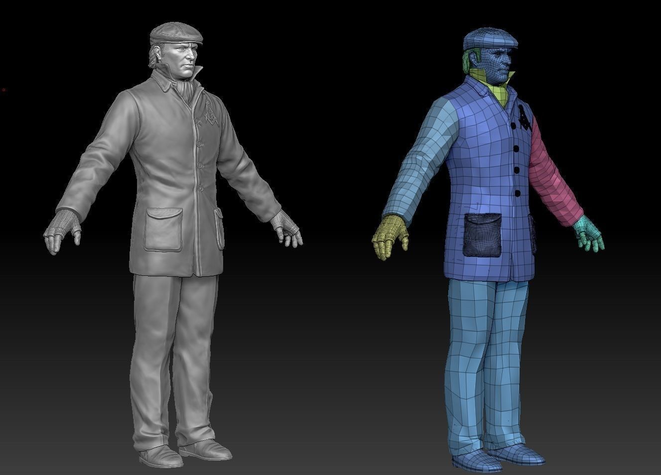 secret agent ZBrush raw file 3D model | CGTrader