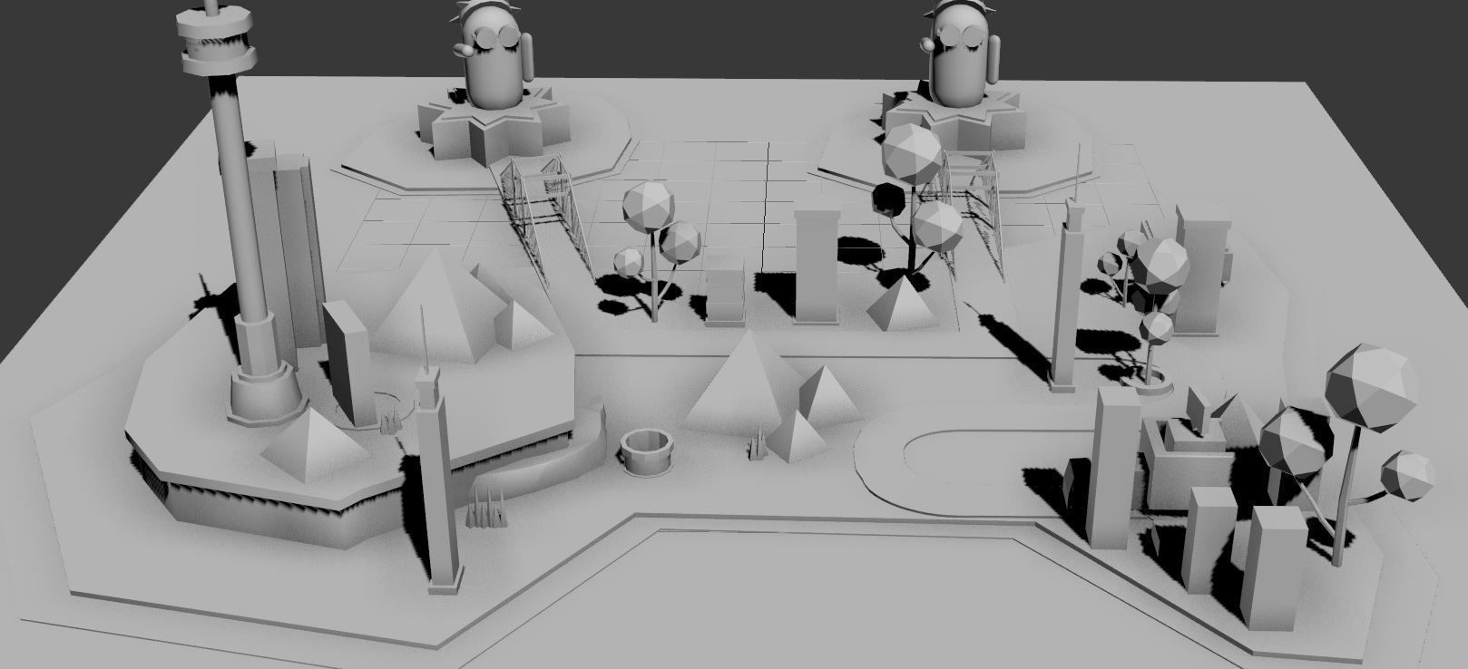 3D model Low Poly Green environment VR / AR / low-poly | CGTrader