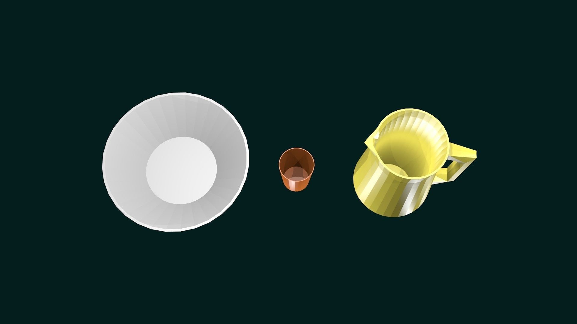 3D model Low poly dishes VR / AR / low-poly | CGTrader