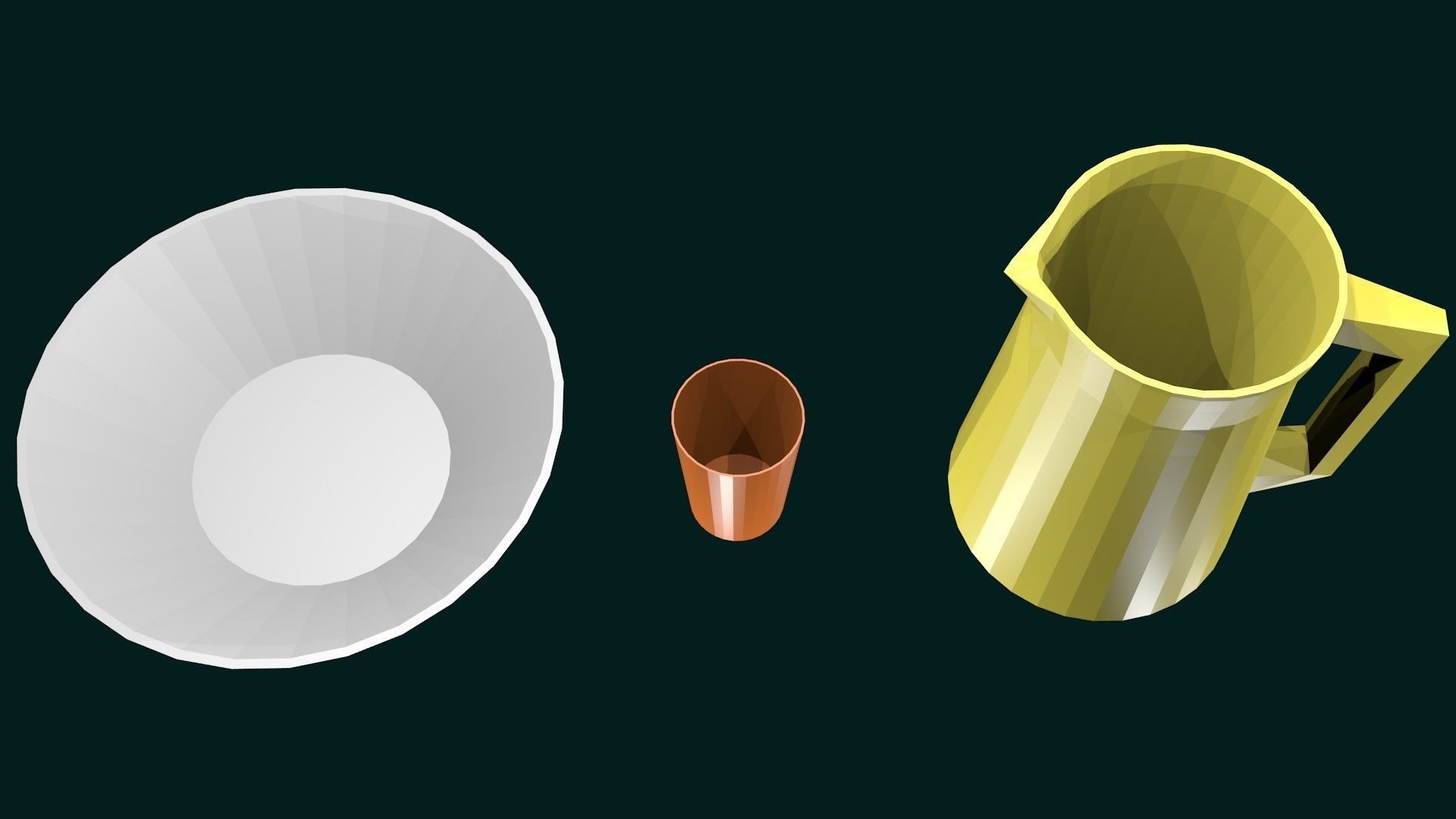 3D model Low poly dishes VR / AR / low-poly | CGTrader