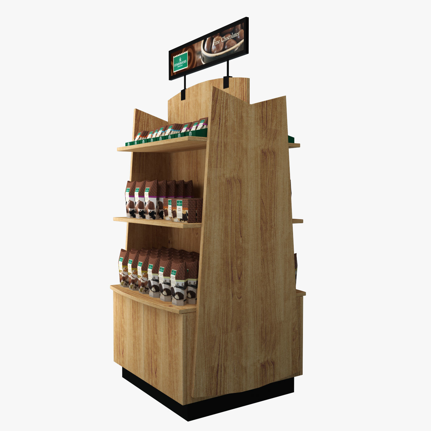 3D model Coffee Stand Starbucks VR / AR / low-poly | CGTrader
