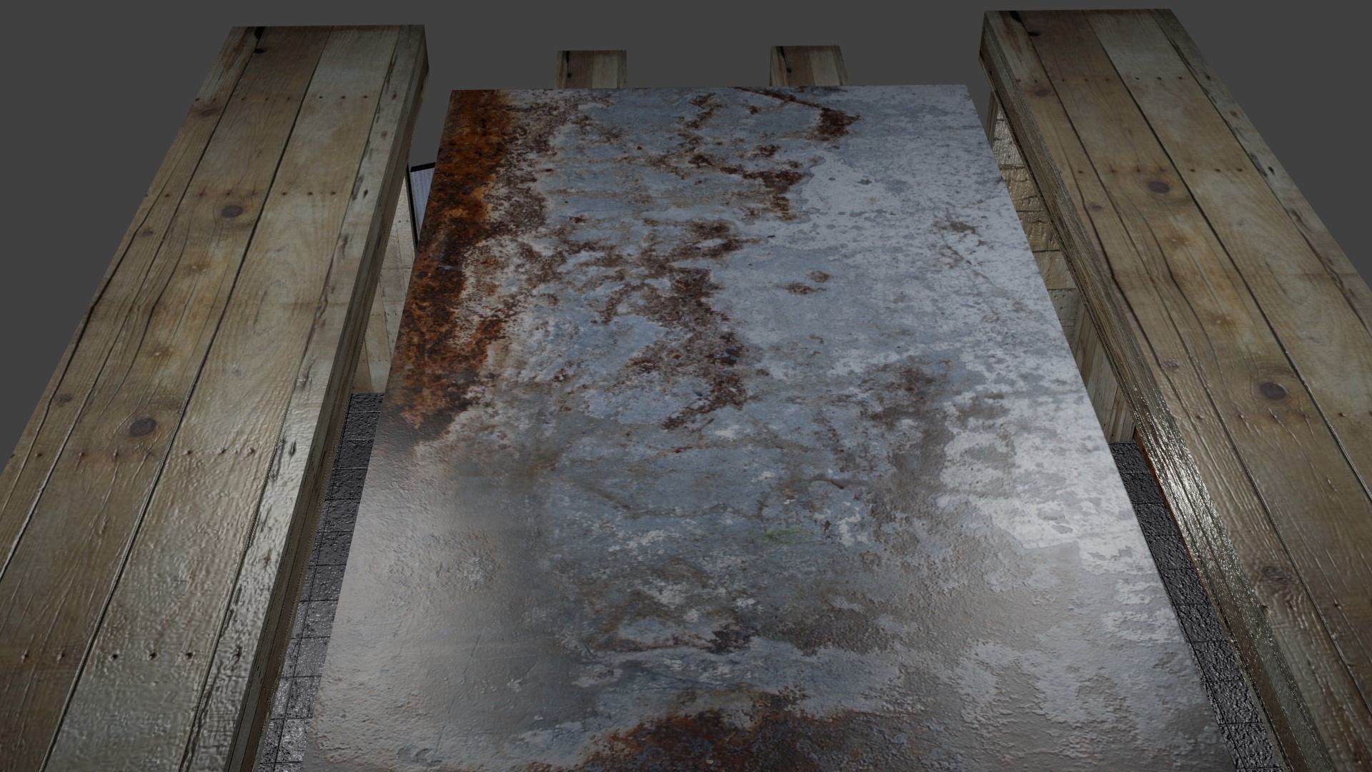 3D model Shedd empty room with rusty walls VR / AR / low-poly | CGTrader