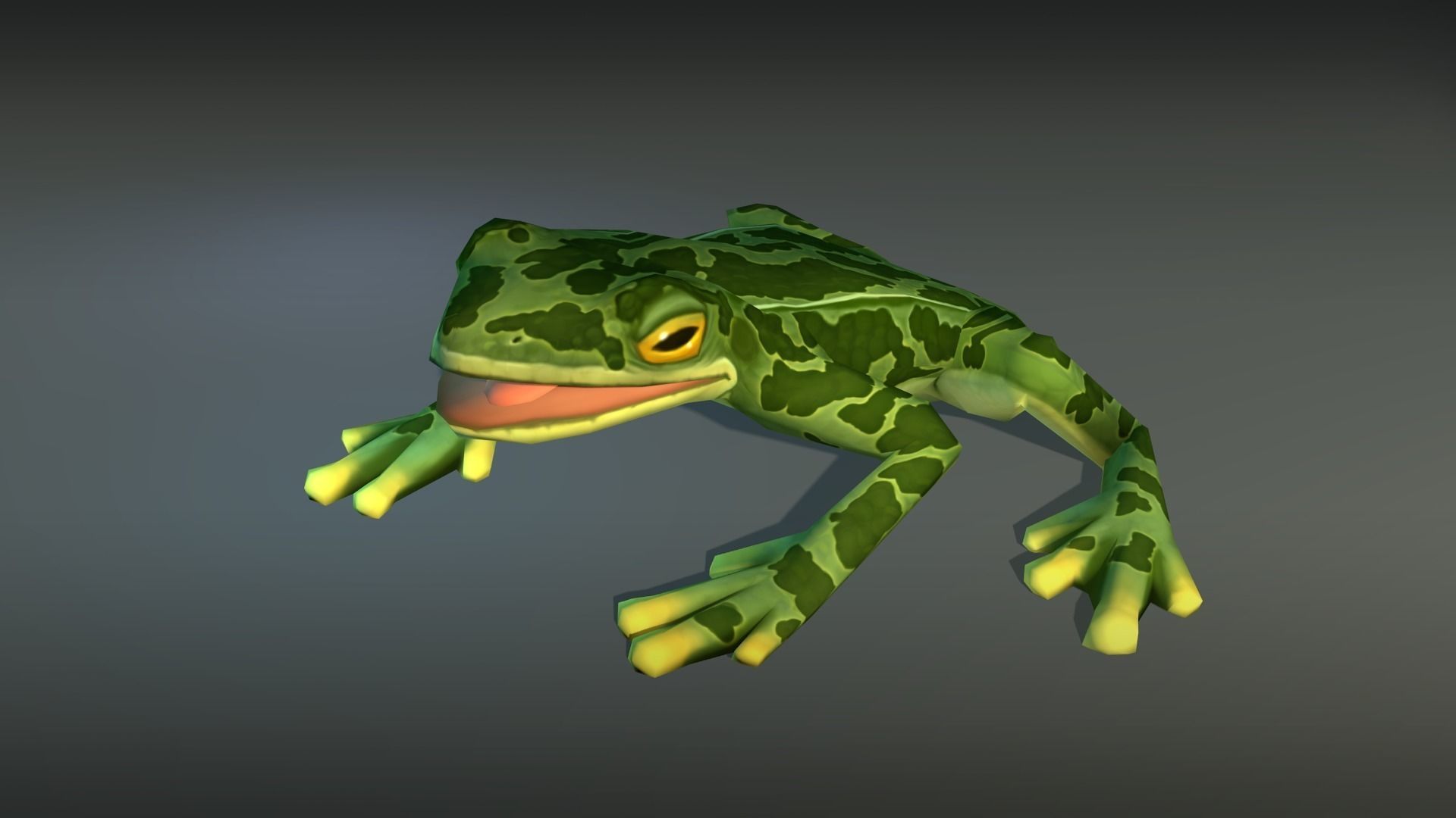 3D model Animated Frogs Pack VR / AR / low-poly rigged animated | CGTrader