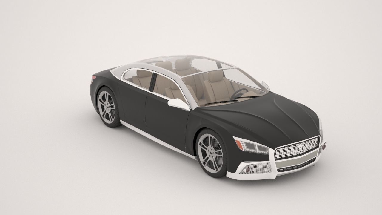 Gaz volga 2020 concept original 3D model | CGTrader