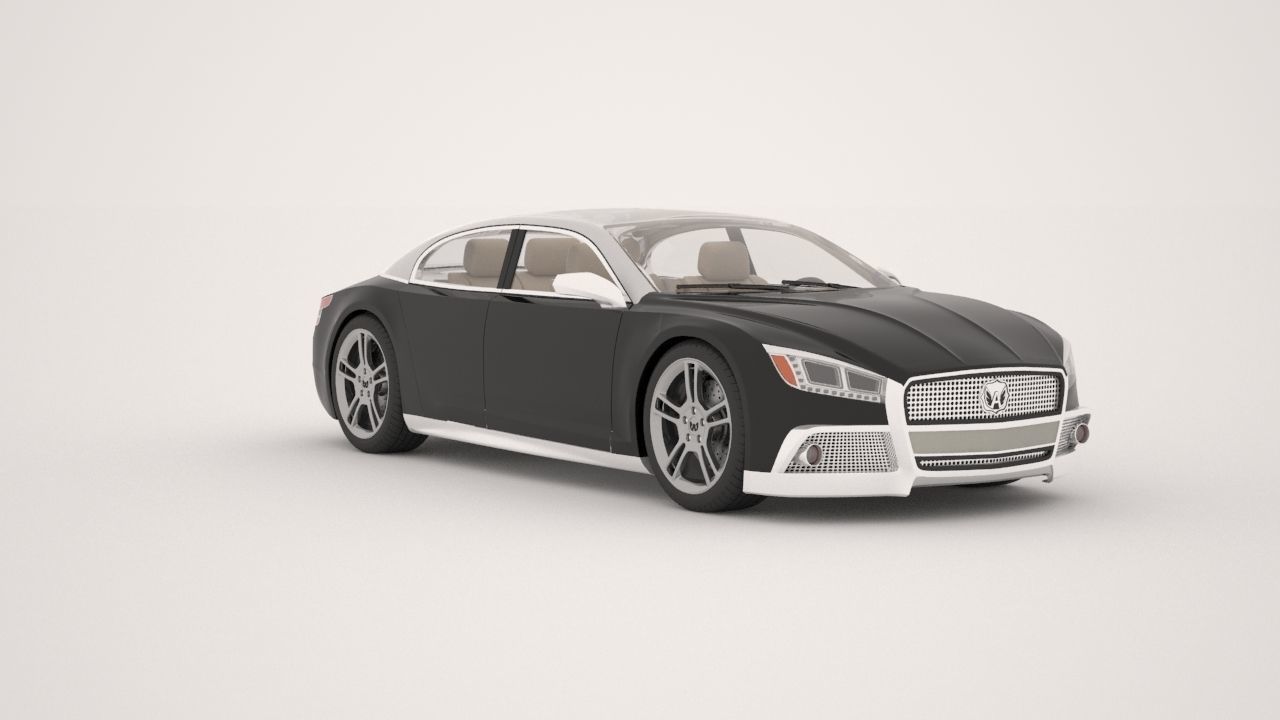 Gaz volga 2020 concept original 3D model | CGTrader