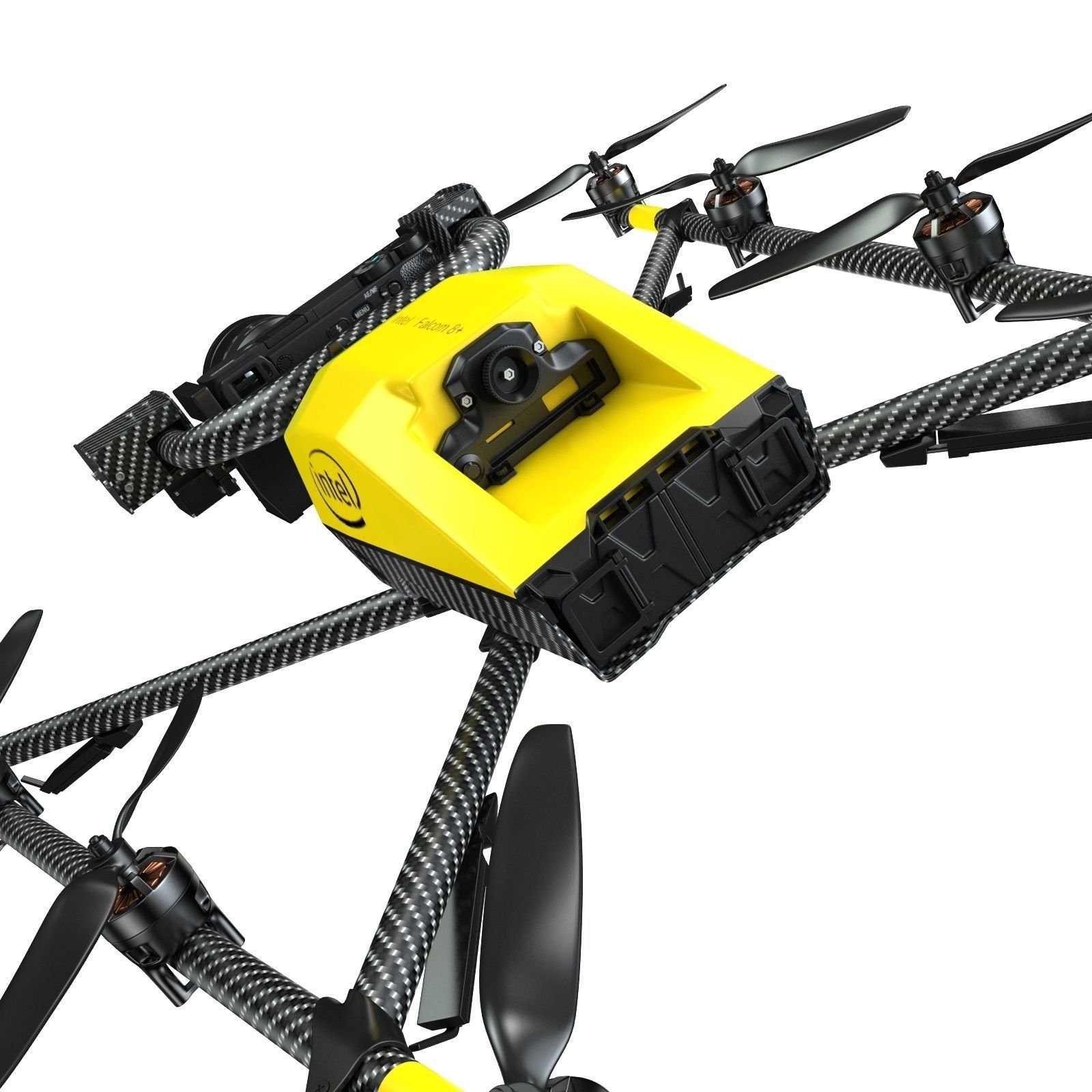 Intel Falcon 8 Plus Drone And Sony A6500 3D model | CGTrader