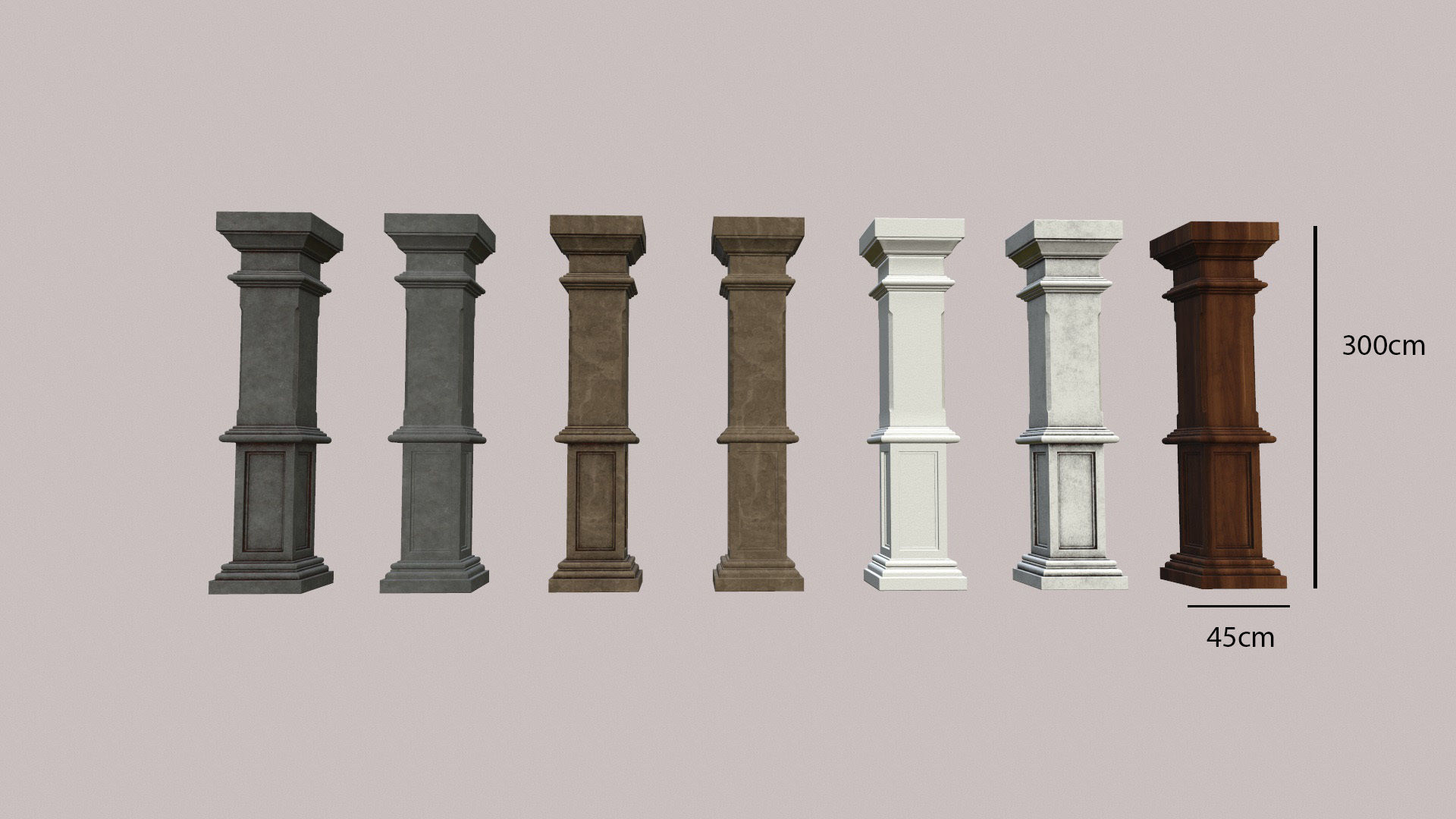 pillars VR AR low-poly 3D model free VR / AR / low-poly 3D model | CGTrader