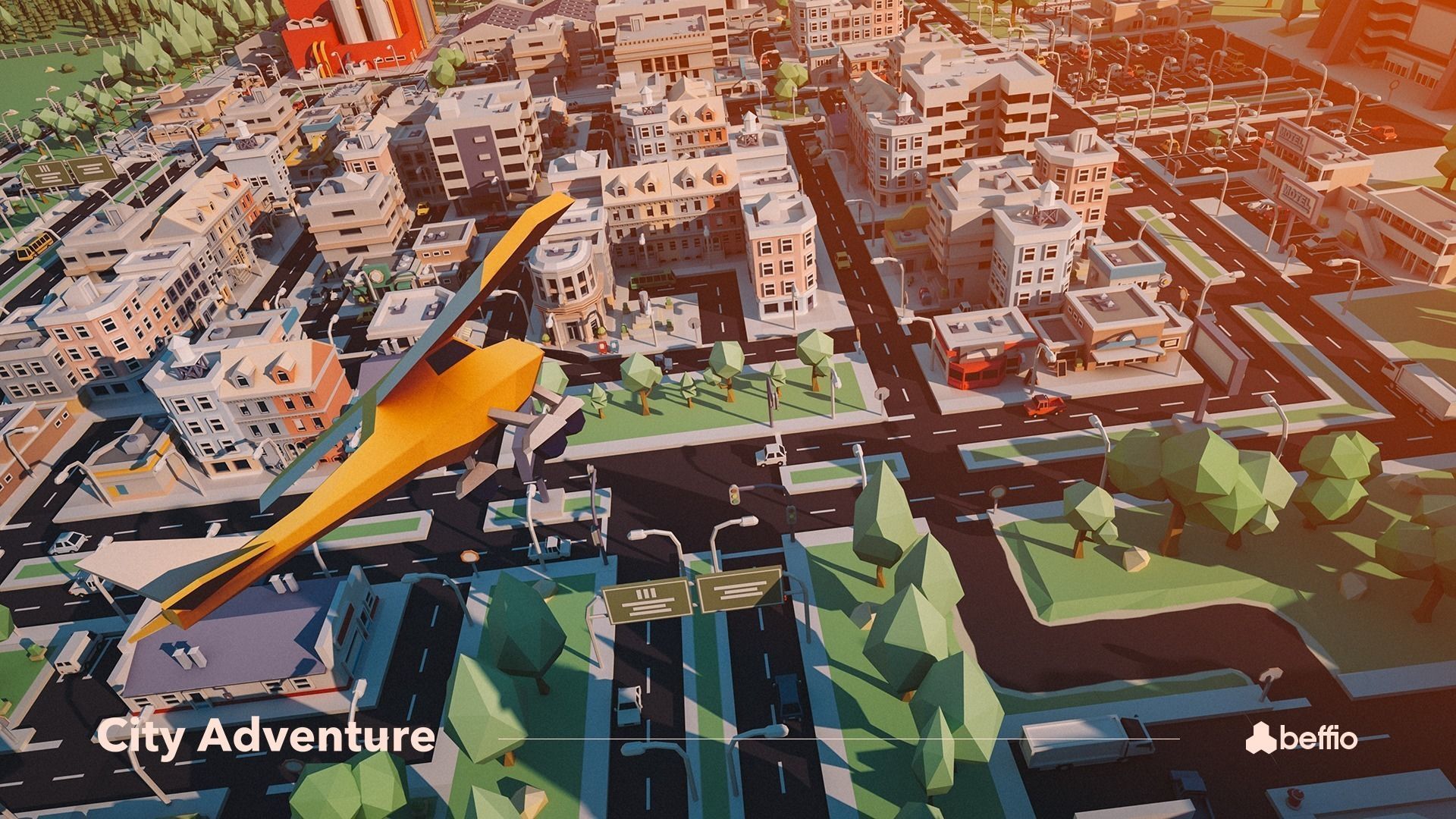 3D model City Adventure VR / AR / low-poly | CGTrader