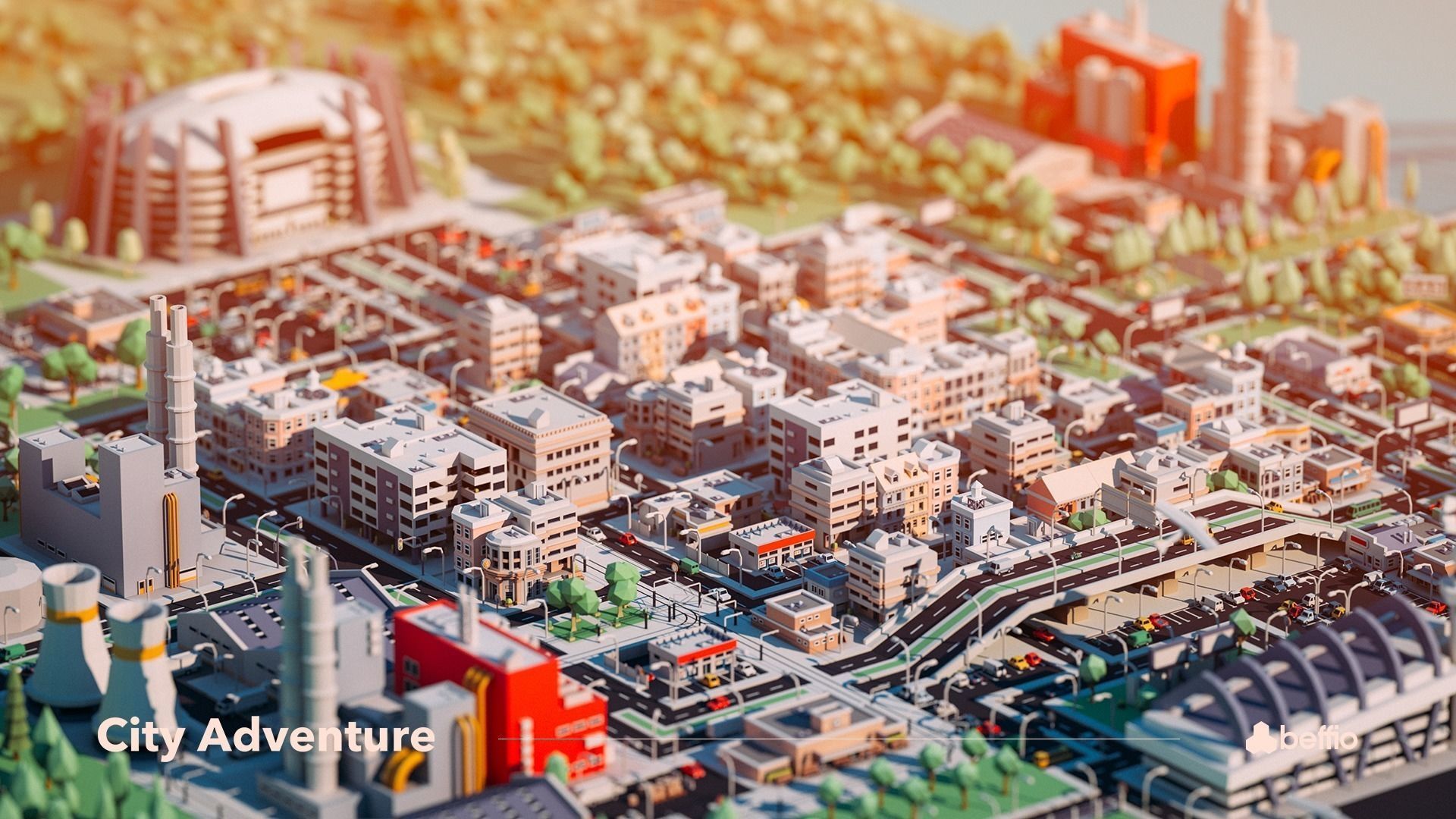 3D model City Adventure VR / AR / low-poly | CGTrader