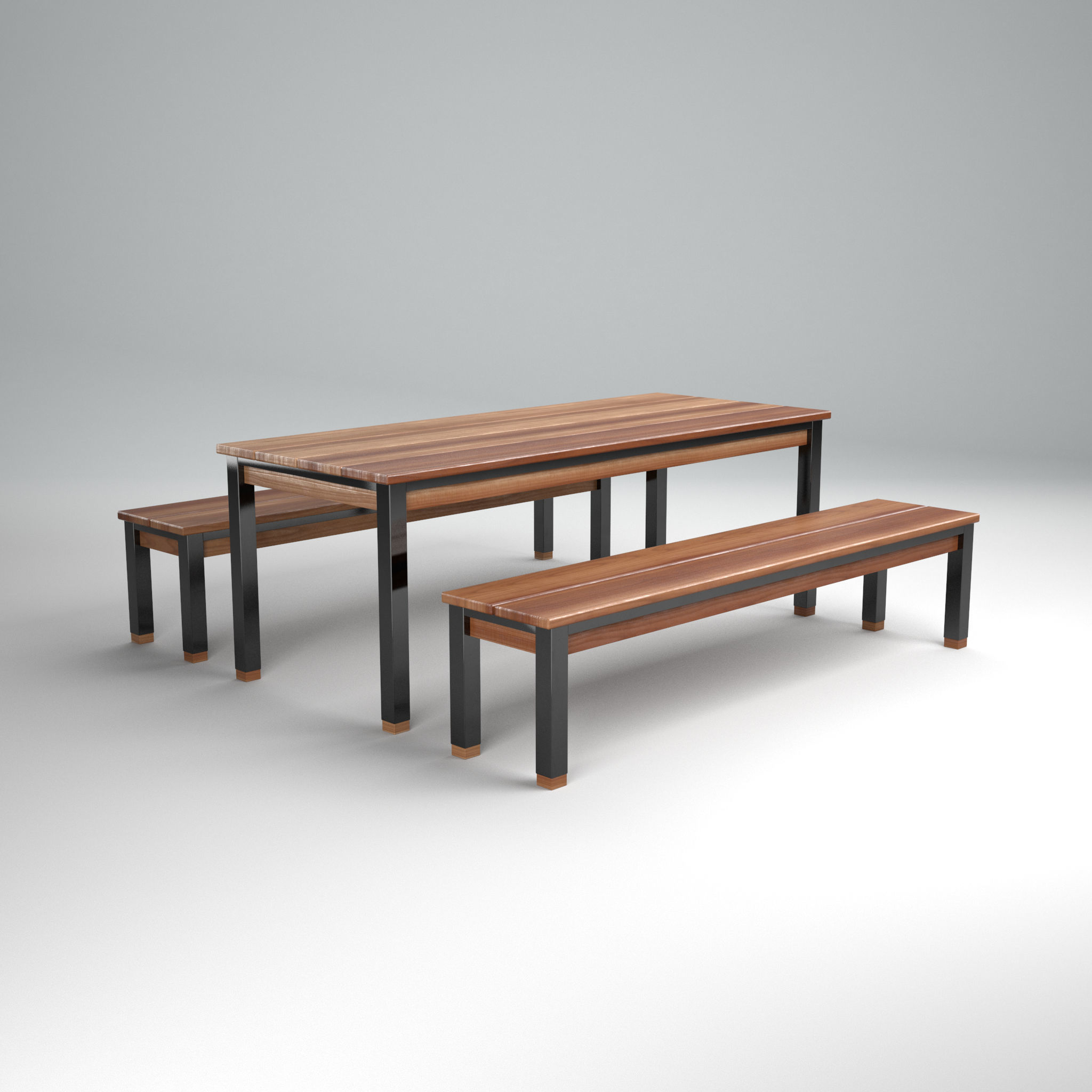 3D model Designer seating set with two textures VR / AR / low-poly ...