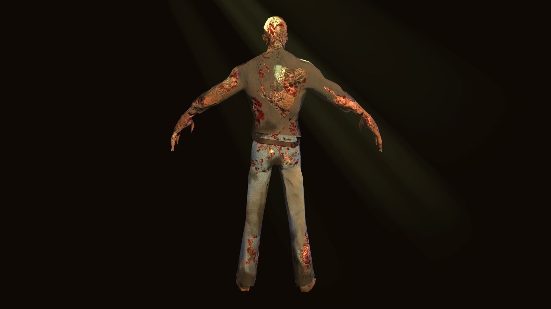 Zombie free VR / AR / low-poly 3D model animated rigged | CGTrader