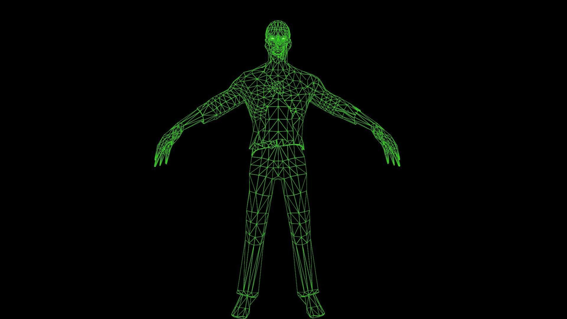 Zombie free VR / AR / low-poly 3D model animated rigged | CGTrader
