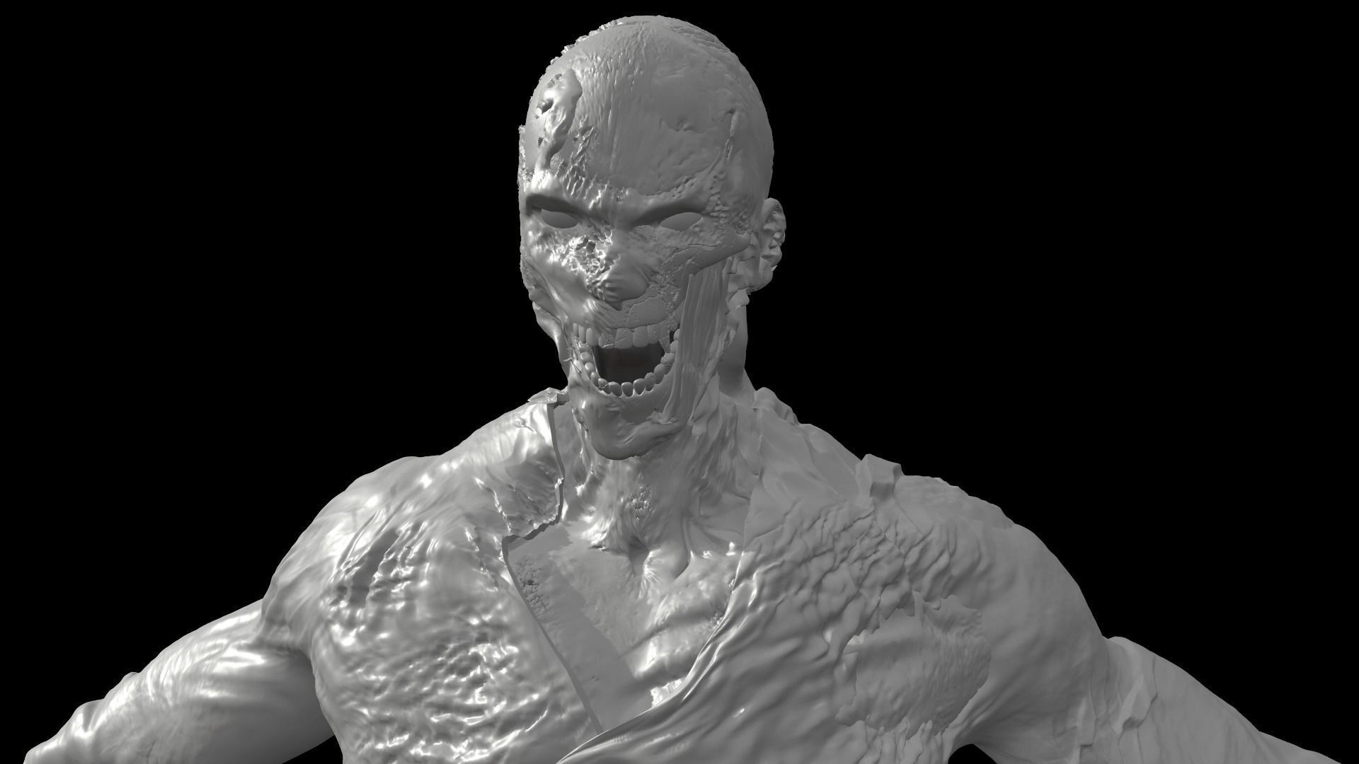 Zombie High Poly human 3D model | CGTrader