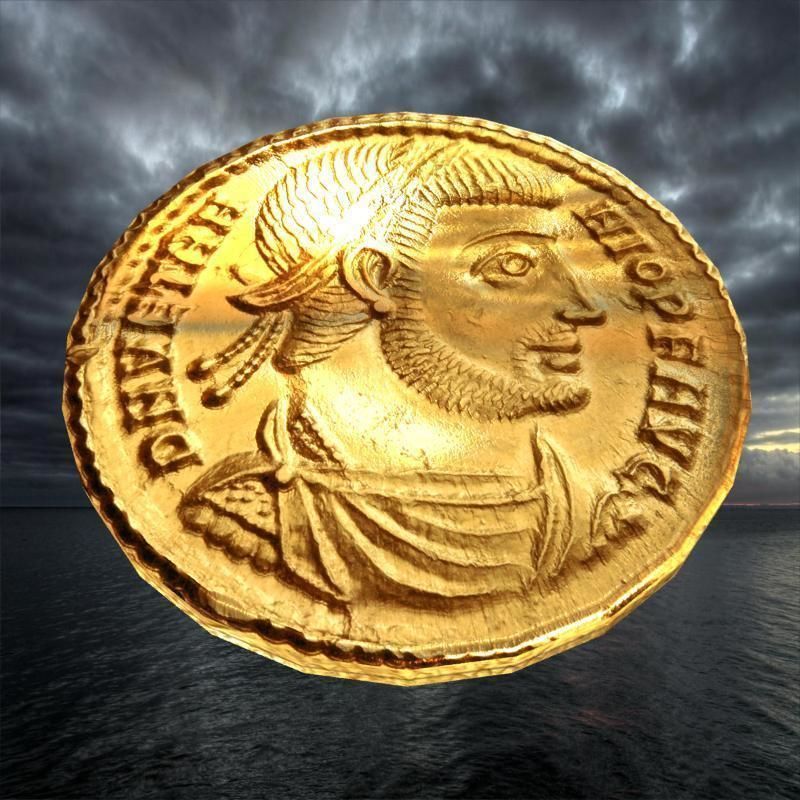 3D model ancient constans coin VR / AR / low-poly | CGTrader