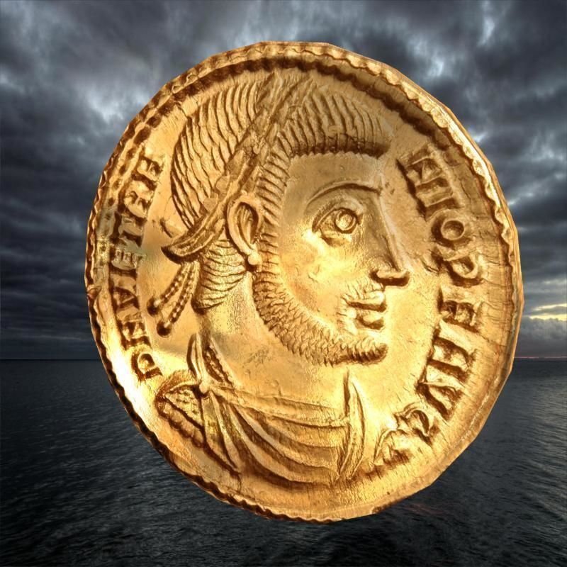 3D model ancient constans coin VR / AR / low-poly | CGTrader