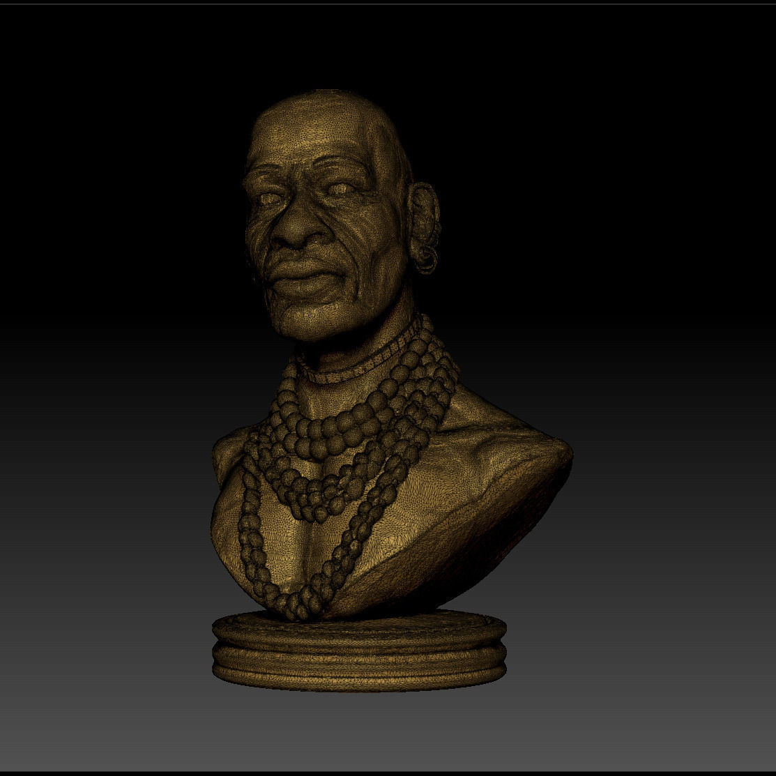 The Nubian Printable Bust 3D model 3D printable | CGTrader