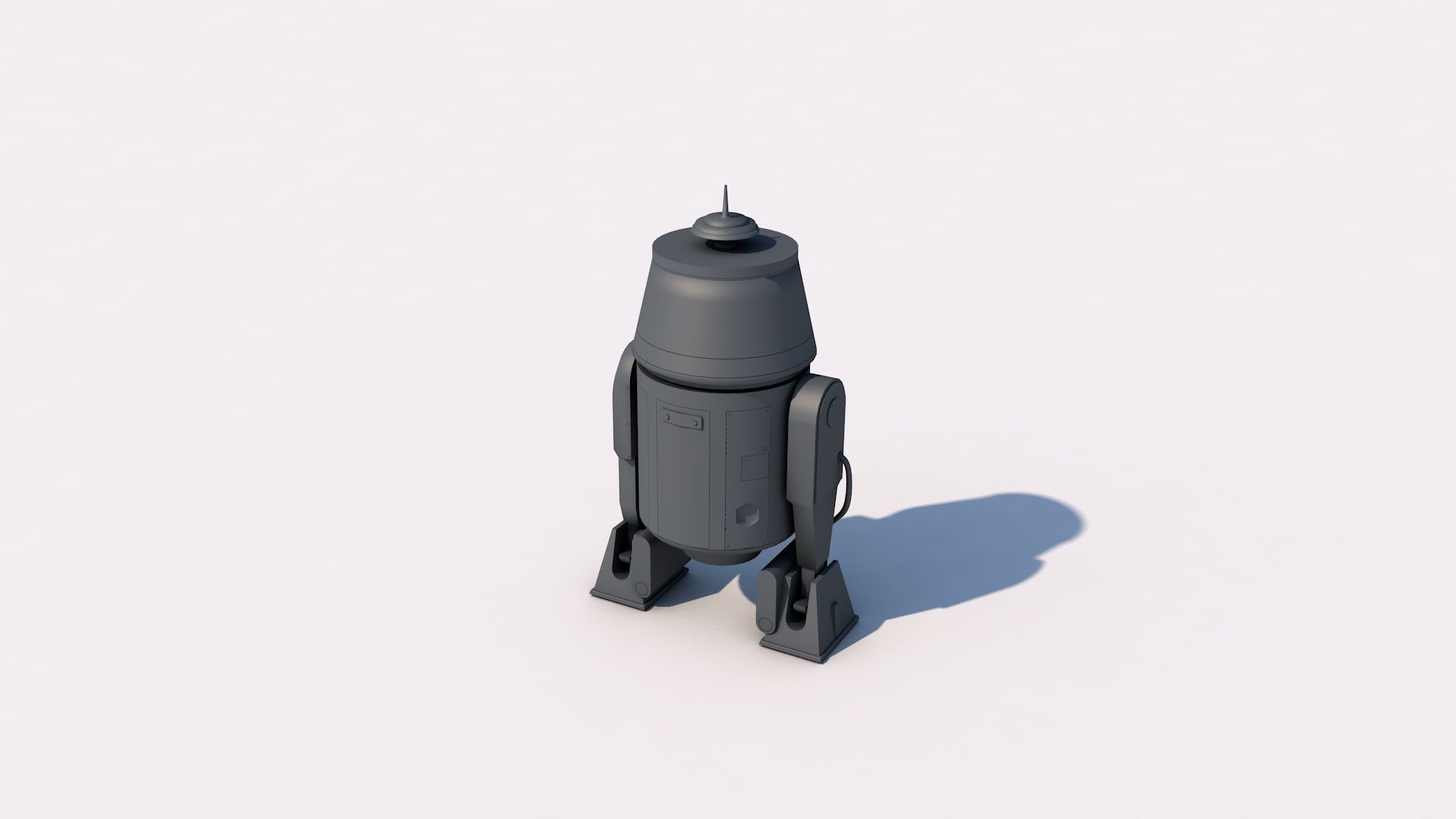 Chopper Astromech Droid 3D model rigged | CGTrader