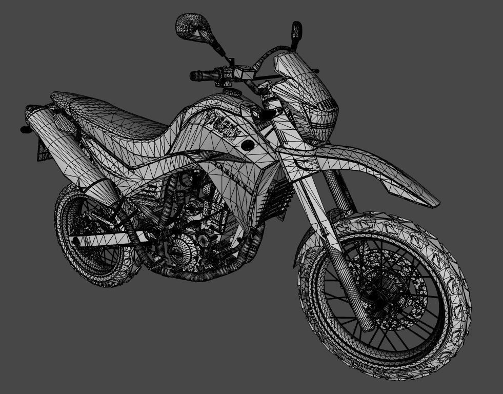 Yamaha XT660R 3D model | CGTrader