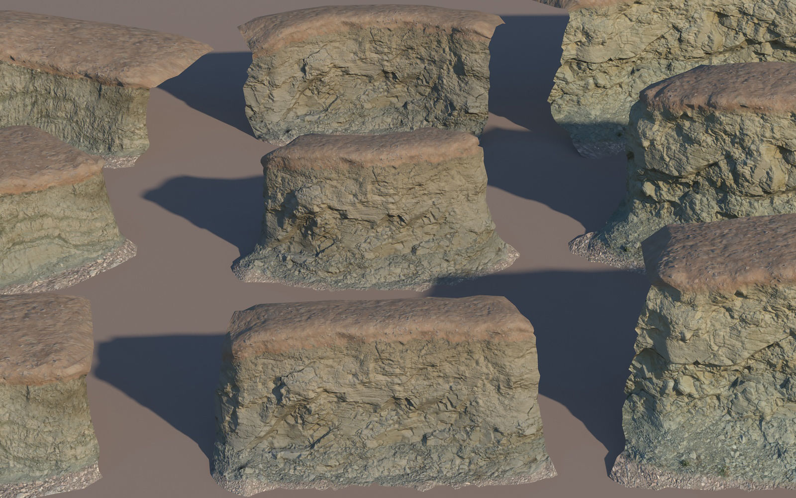 3D model Modular cliffs VR / AR / low-poly | CGTrader