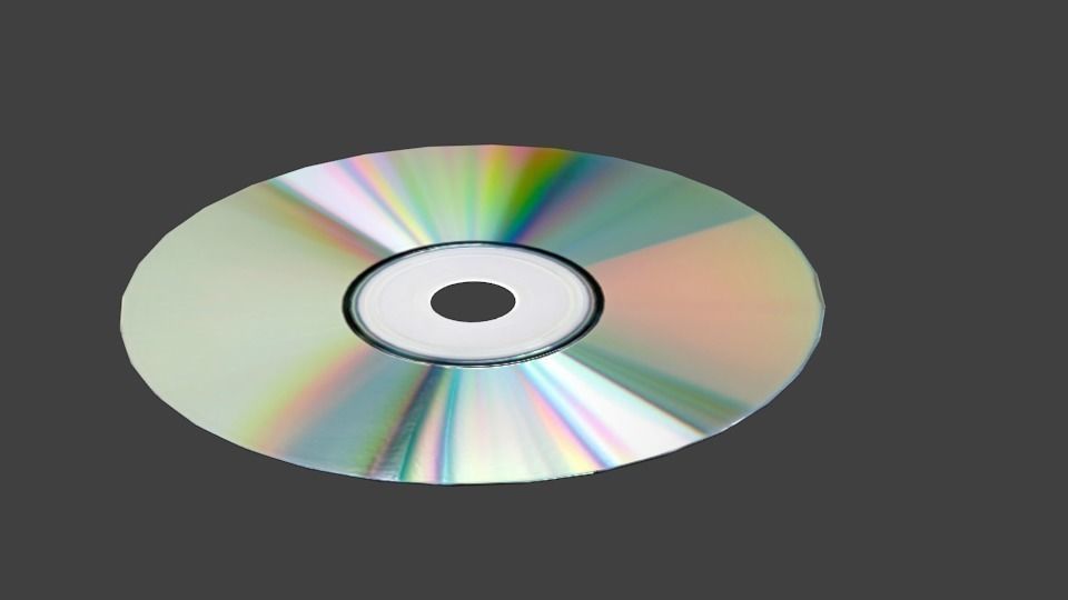 Realistic Compact Disk Model CD free VR / AR / low-poly 3D model | CGTrader