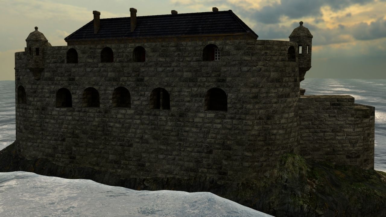 Coastal defense fort 3D model | CGTrader