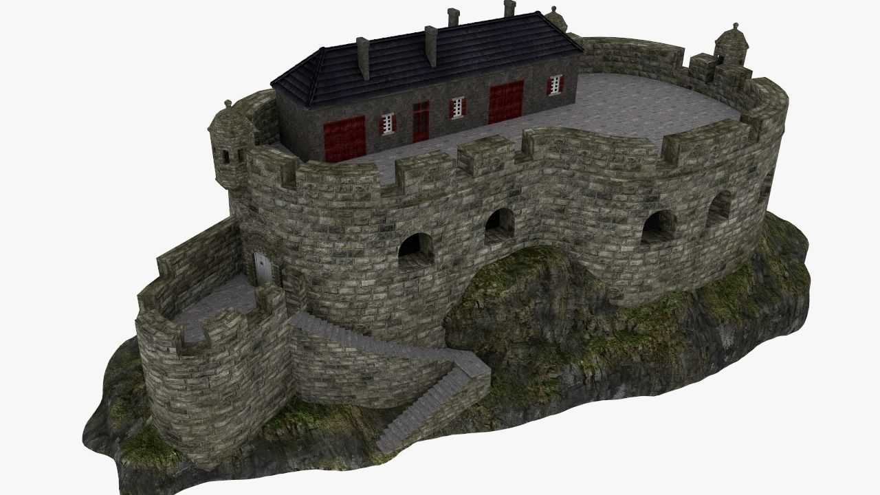 Coastal defense fort 3D model | CGTrader