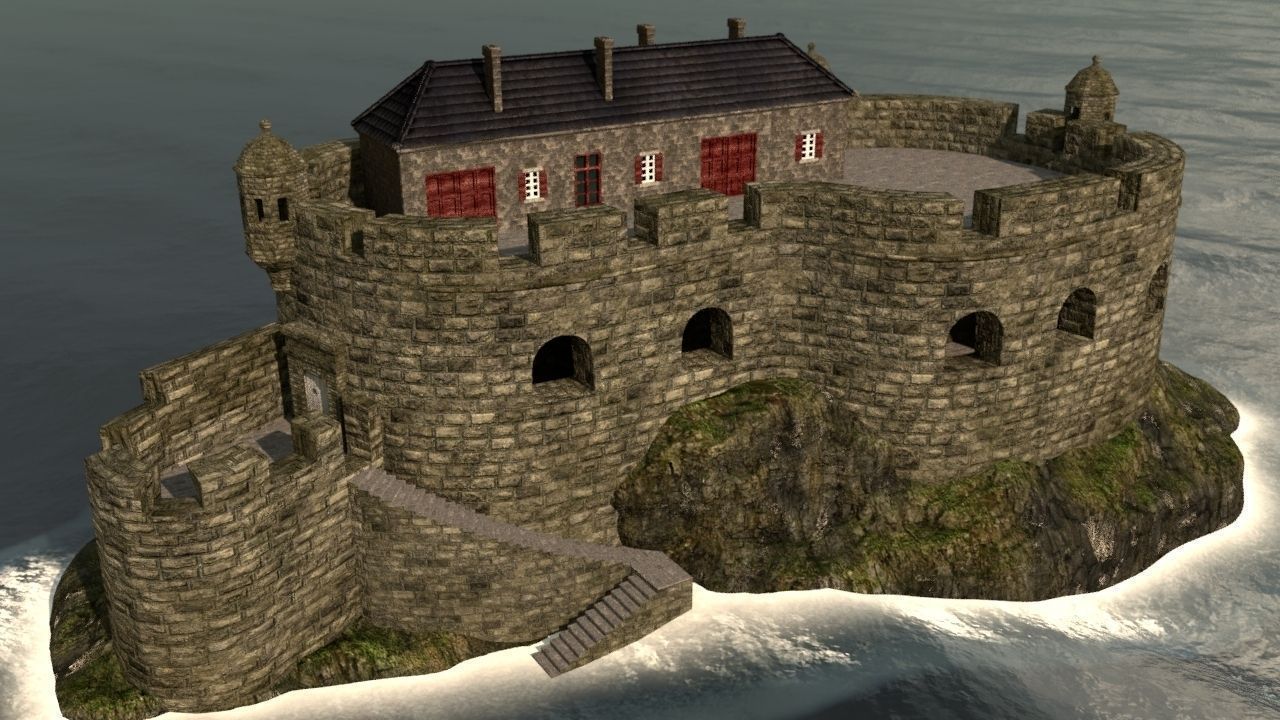Coastal defense fort 3D model | CGTrader