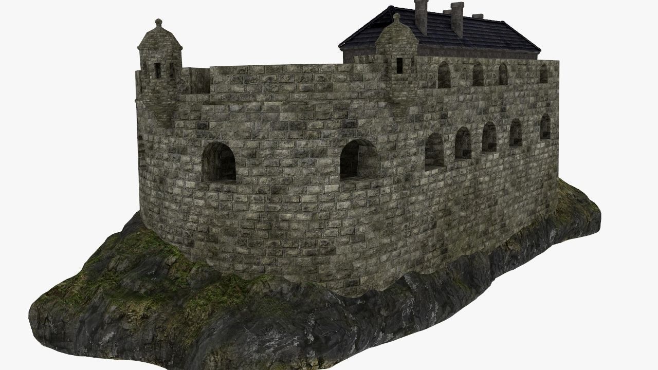 Coastal defense fort 3D model | CGTrader