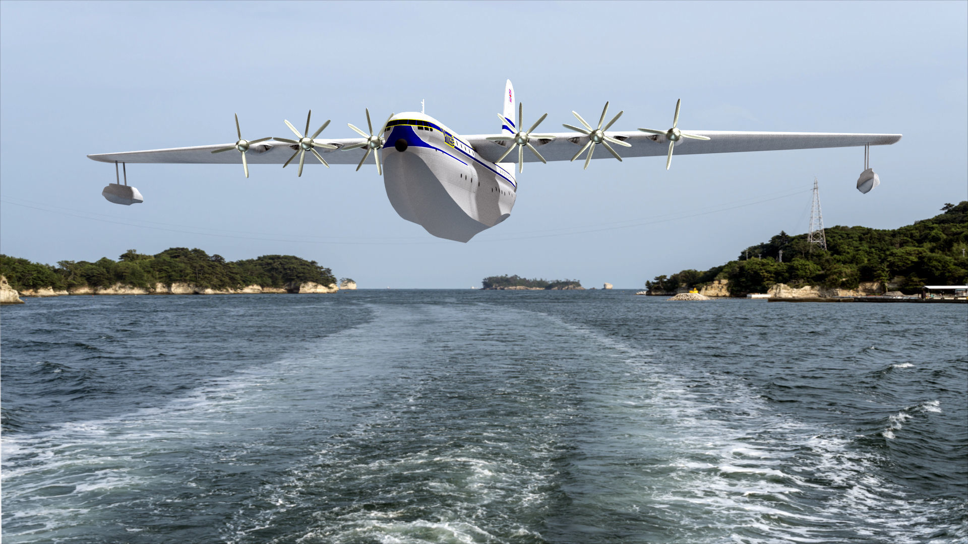 Saro Princess flyingboat 2 3D model | CGTrader