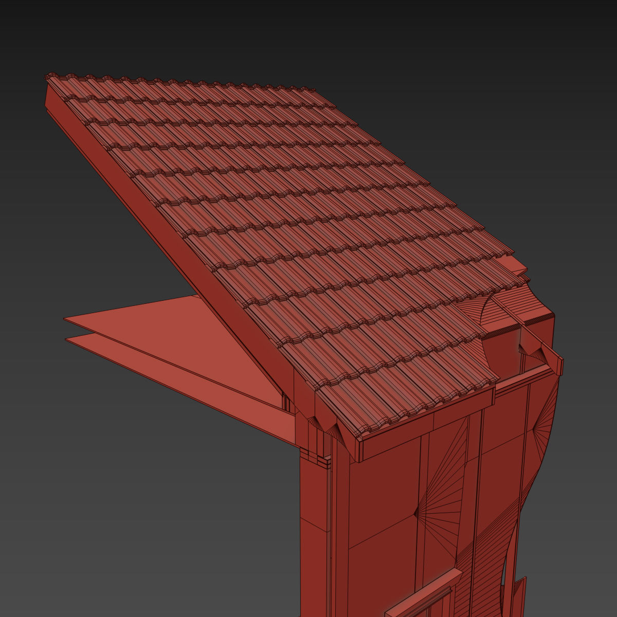 House Wall Cross Section Insulation 3D model | CGTrader