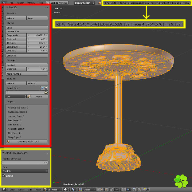 3D model Round table low poly glass and metal VR / AR / low-poly | CGTrader