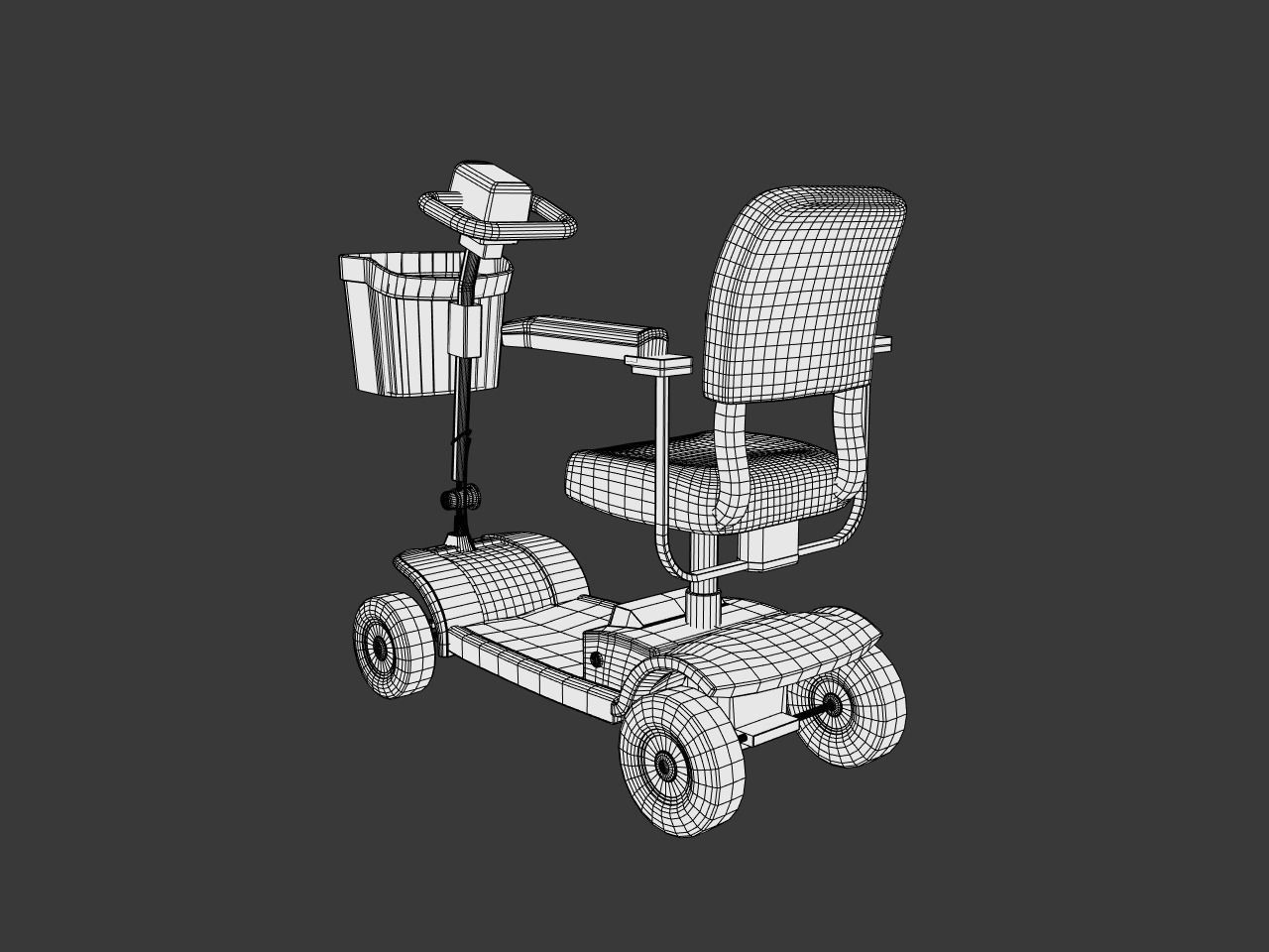 Mobility Scooter - Variant A 3D model | CGTrader
