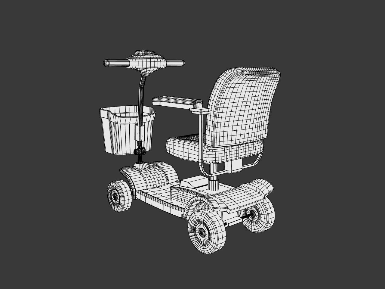 Mobility Scooter - Variant B 3D model | CGTrader