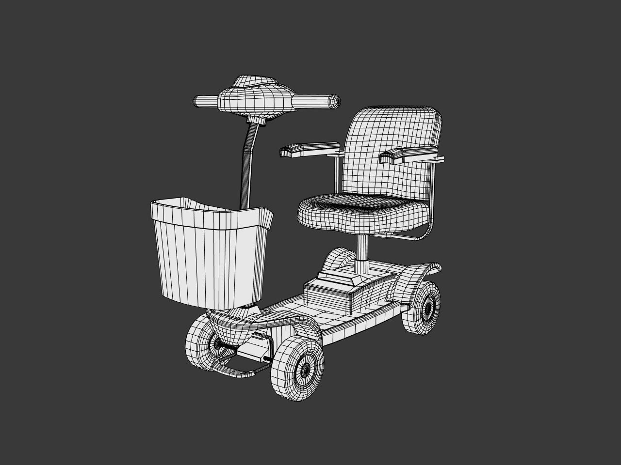 Mobility Scooter - Variant B 3D model | CGTrader