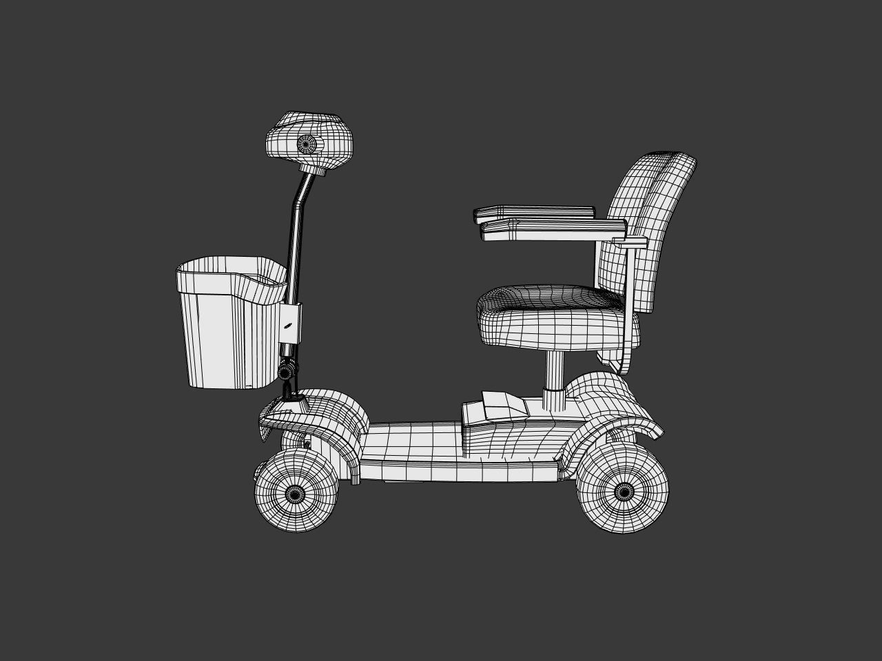 Mobility Scooter - Variant B 3D model | CGTrader