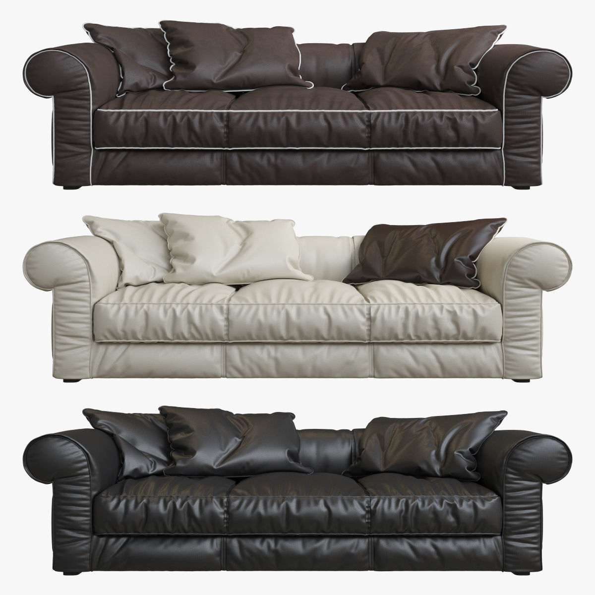 baxter ALFRED Sofa big 3D model | CGTrader