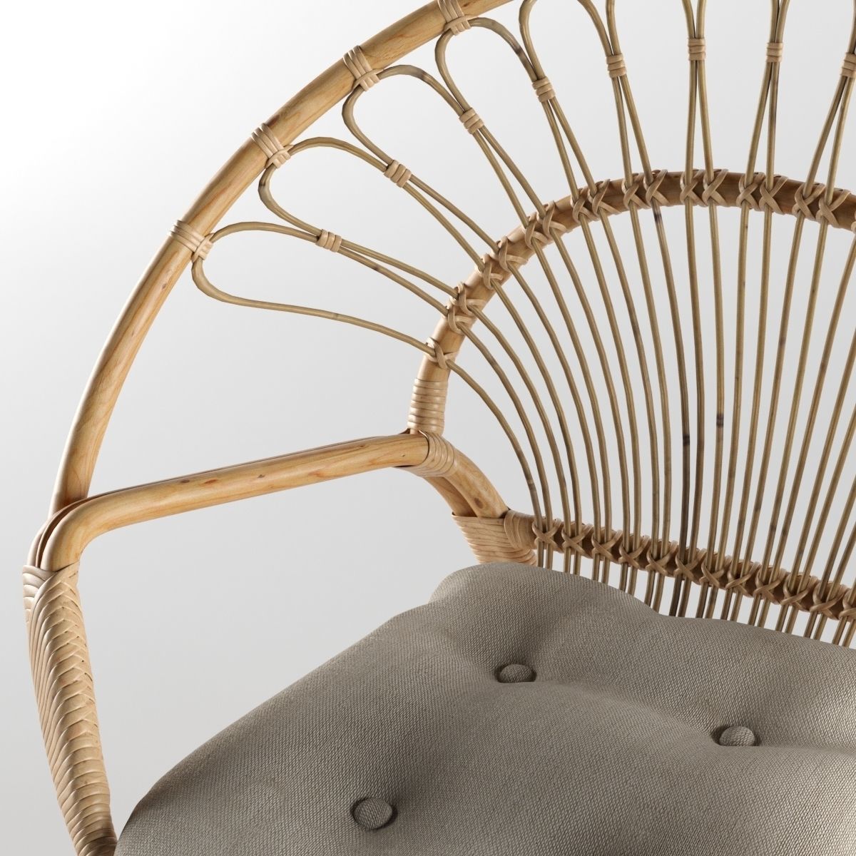 The Family Love Tree Round Chair Natural 3D model | CGTrader