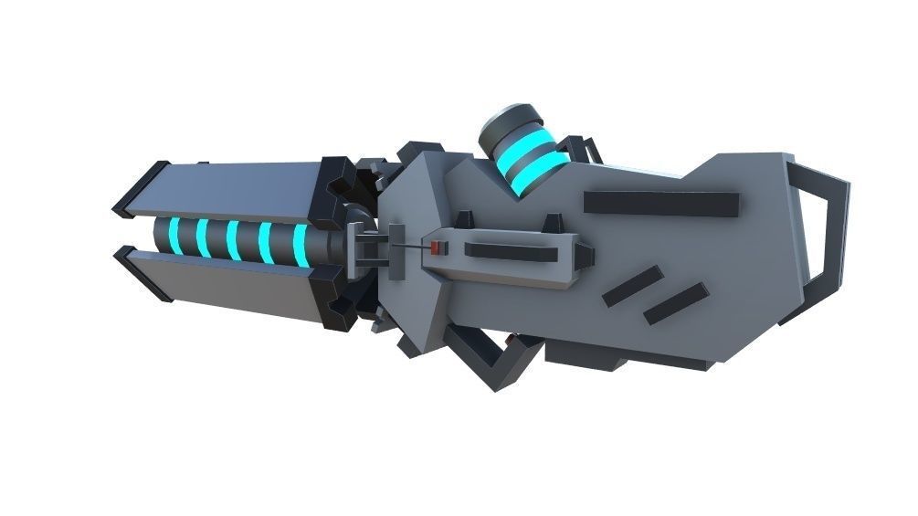3D model Lightning Gun Sci-Fi Weapon VR / AR / low-poly | CGTrader