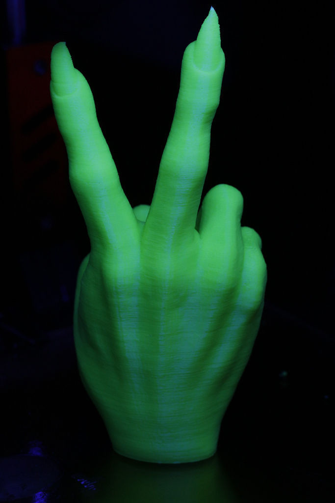Peace Sign Gesture Gothic free 3D model 3D printable | CGTrader