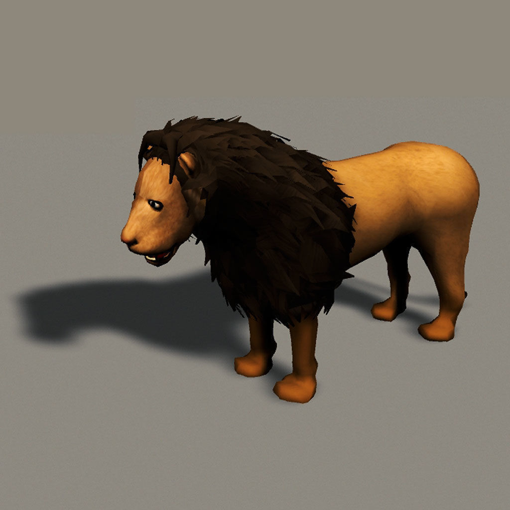3D model Lion 3d Lowpoly model VR / AR / low-poly | CGTrader