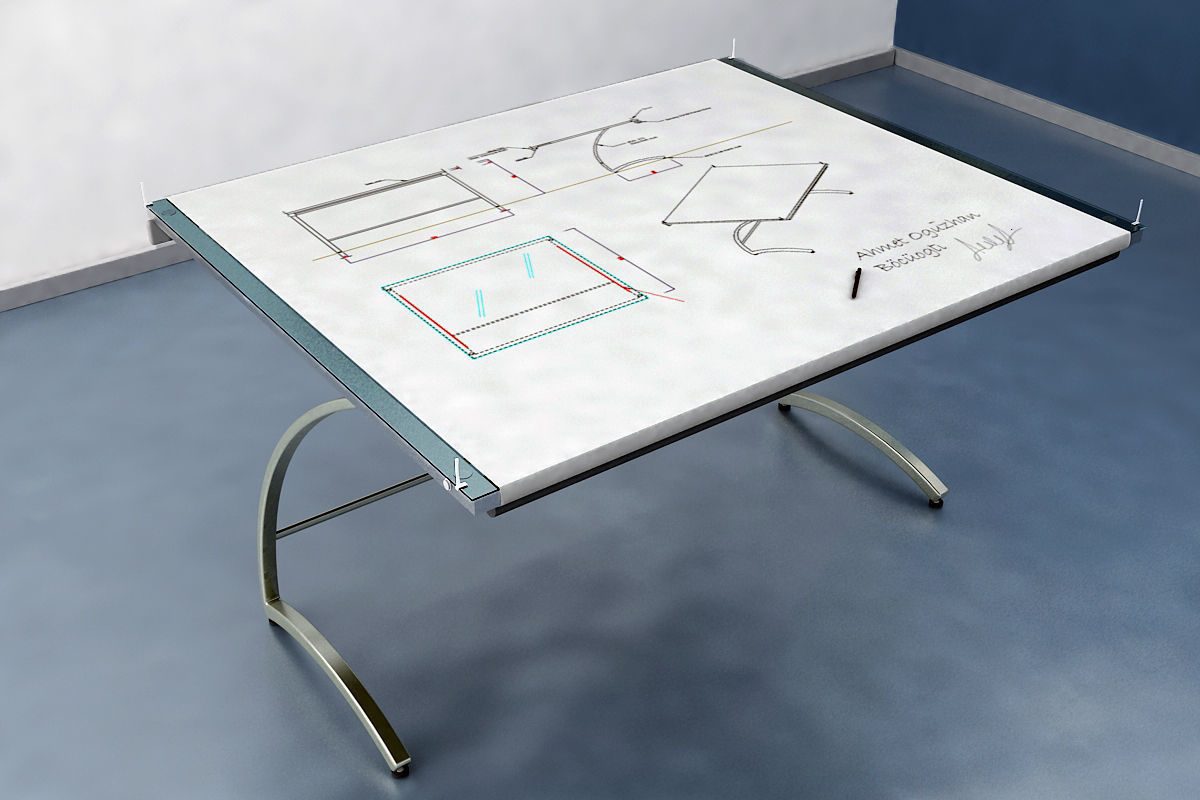 Drawing Table School Project 3D model animated | CGTrader