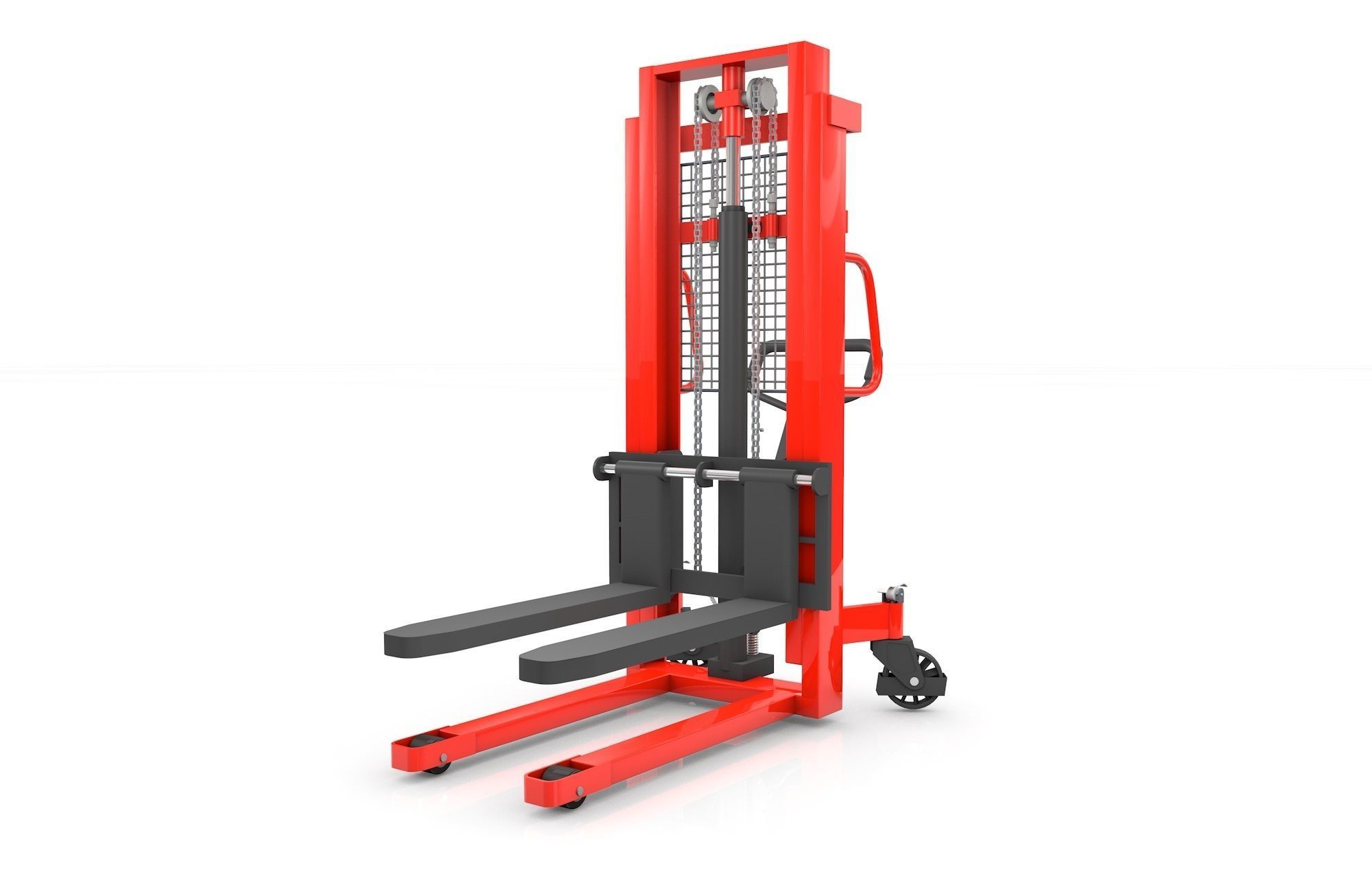 Pallet Jack Stacker 3D model animated rigged | CGTrader