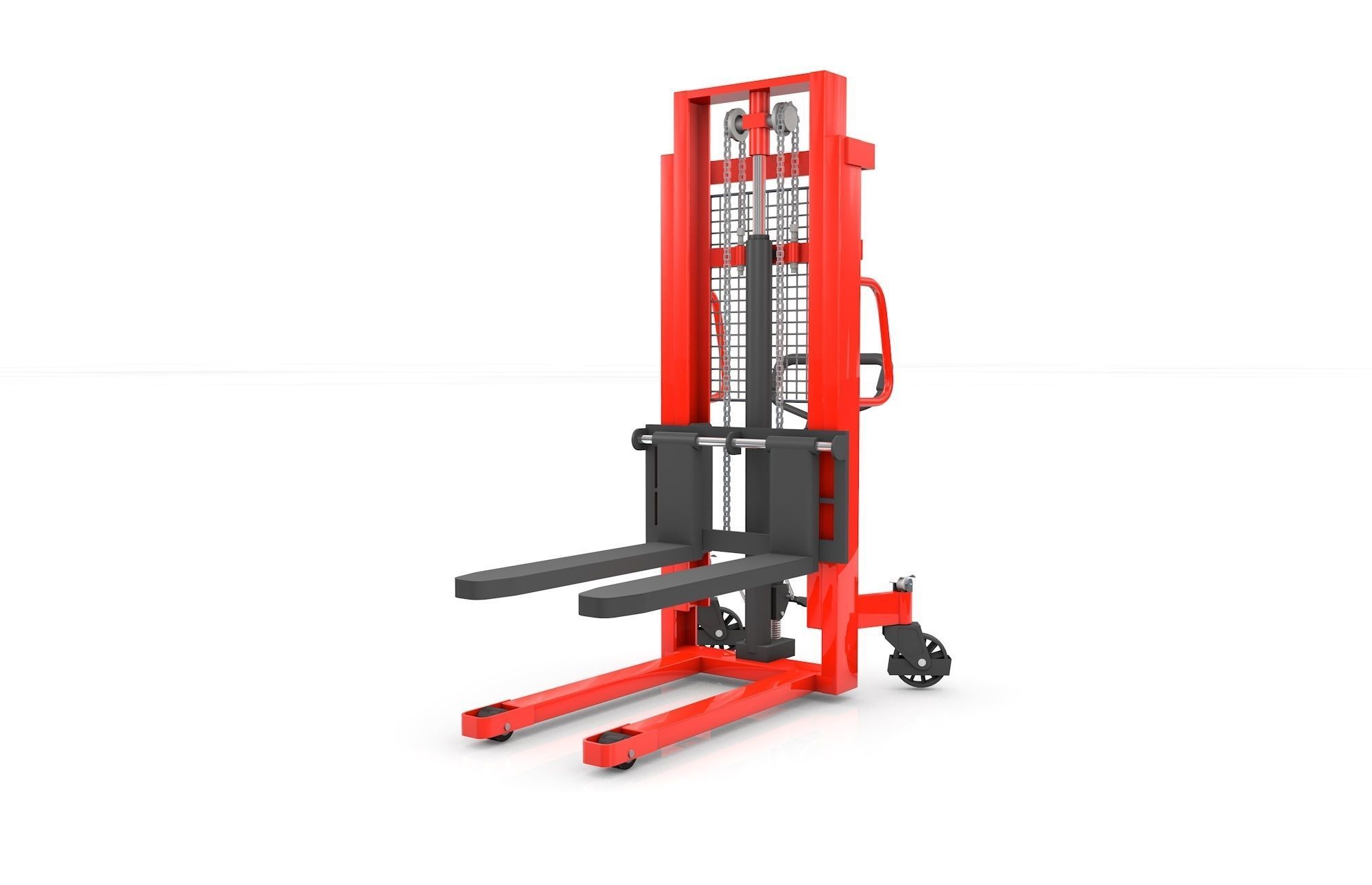 Pallet Jack Stacker 3D model animated rigged | CGTrader