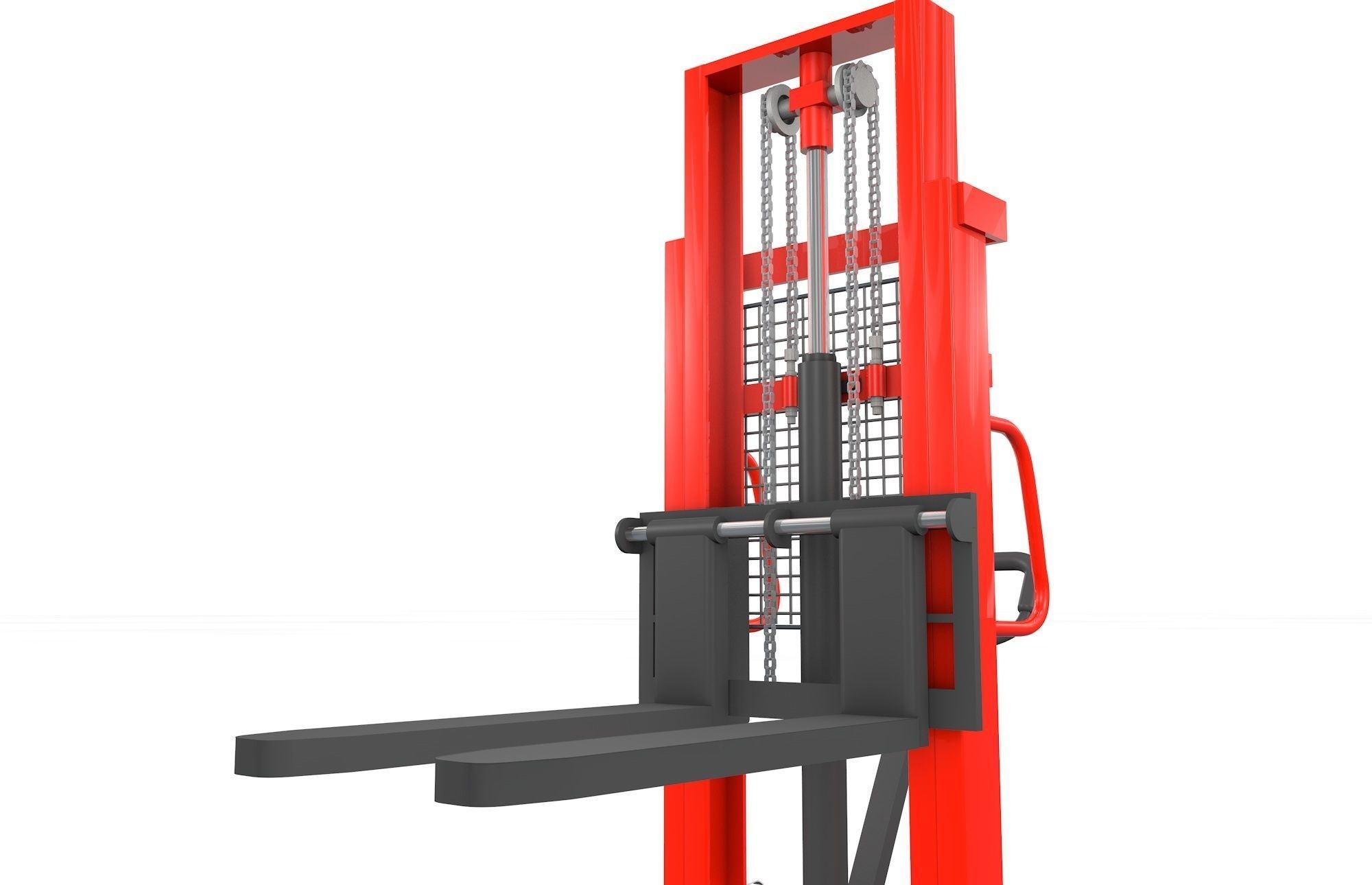 Pallet Jack Stacker 3D model animated rigged | CGTrader