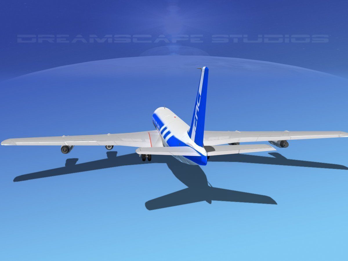 Boeing 707 Emerson Air Cargo 3D model rigged | CGTrader